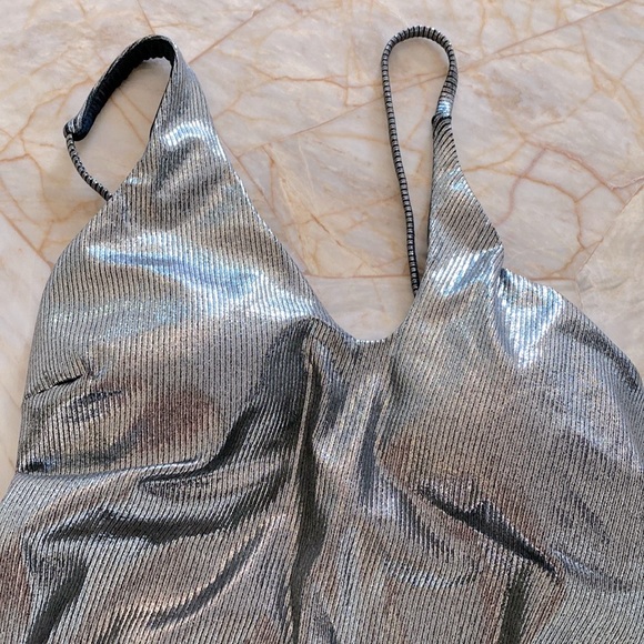 Victorias Secret Swim New Victorias Secret Cut Out Metallic One